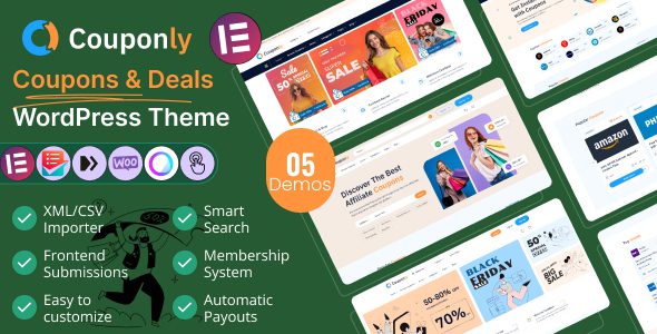Couponly 1.5.0 - Coupons, Deals, Discounts & Affiliate WordPress Theme ...