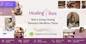 Healing Vibes 1.1.0 - Reiki Healing & Meditation Coaching WordPress Theme - WeaDown