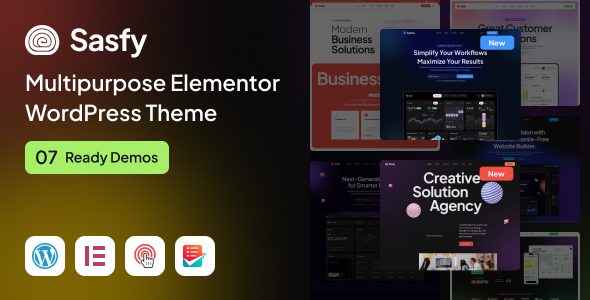 Sasfy 1.0.5 - Multipurpose Elementor WordPress Theme - WeaDown