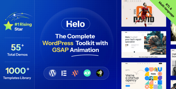 Helo 1.0.8 - Multi-Purpose Elementor WordPress Theme - WeaDown