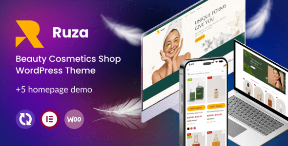 Ruza 1.0.5 - Beauty Cosmetics Shop WordPress Theme - WeaDown