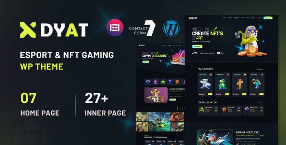 DYAT 1.0.2 - eSports and Gaming NFT WordPress Theme Multipurpose - WeaDown