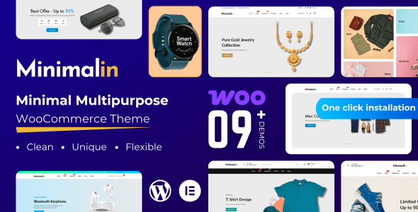 Minimalin 1.0 - Minimal Multipurpose WooCommerce WordPress Theme - WeaDown