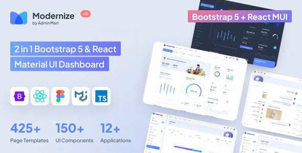 Modernize 5.0 - Bootstrap 5 & React MUI Admin Dashboard - WeaDown