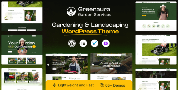 Greenaura 1.0.6 - Gardening & Landscape WordPress Theme - WeaDown