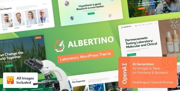 Albertino 2.20.0 - Laboratory WordPress Theme - WeaDown