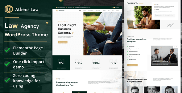 Athens 1.1.6 - Law Agency WordPress Theme - WeaDown