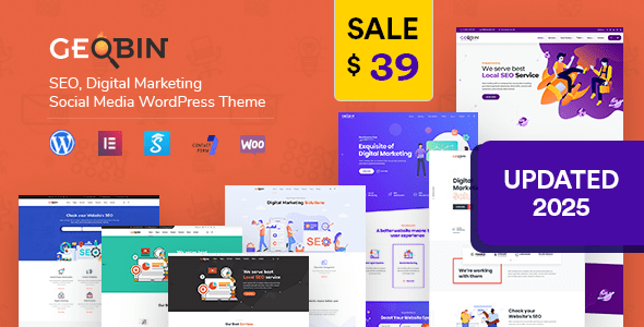 GeoBin 2.7.6 - SEO, Startup & SaaS WordPress Theme - WeaDown