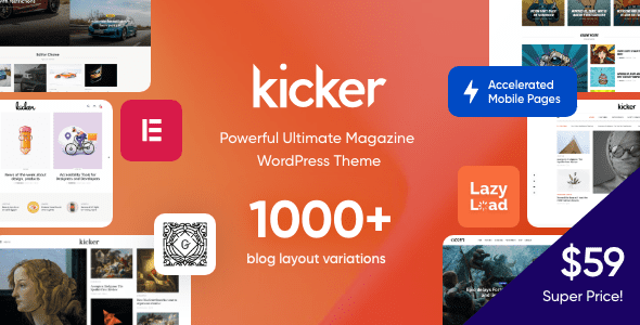 Kicker 2.2.1 - Blog Magazine Theme - WeaDown
