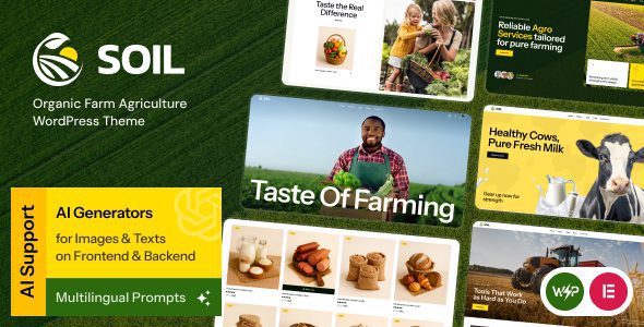Soil 1.0.0 - Organic Farm Agriculture WordPress Theme - WeaDown